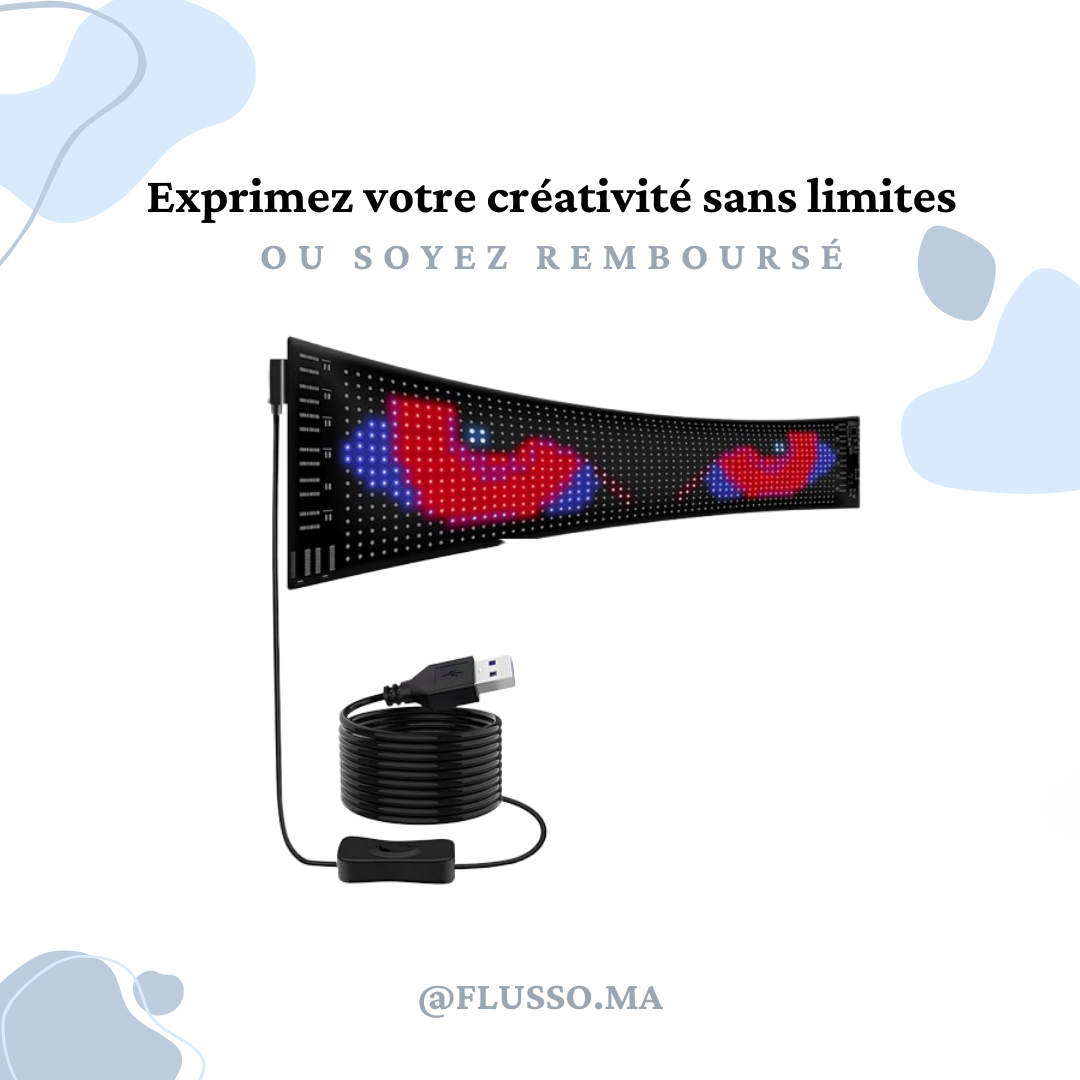 FlexiGlow™ | Écran LED Programmable Flexible – My Store